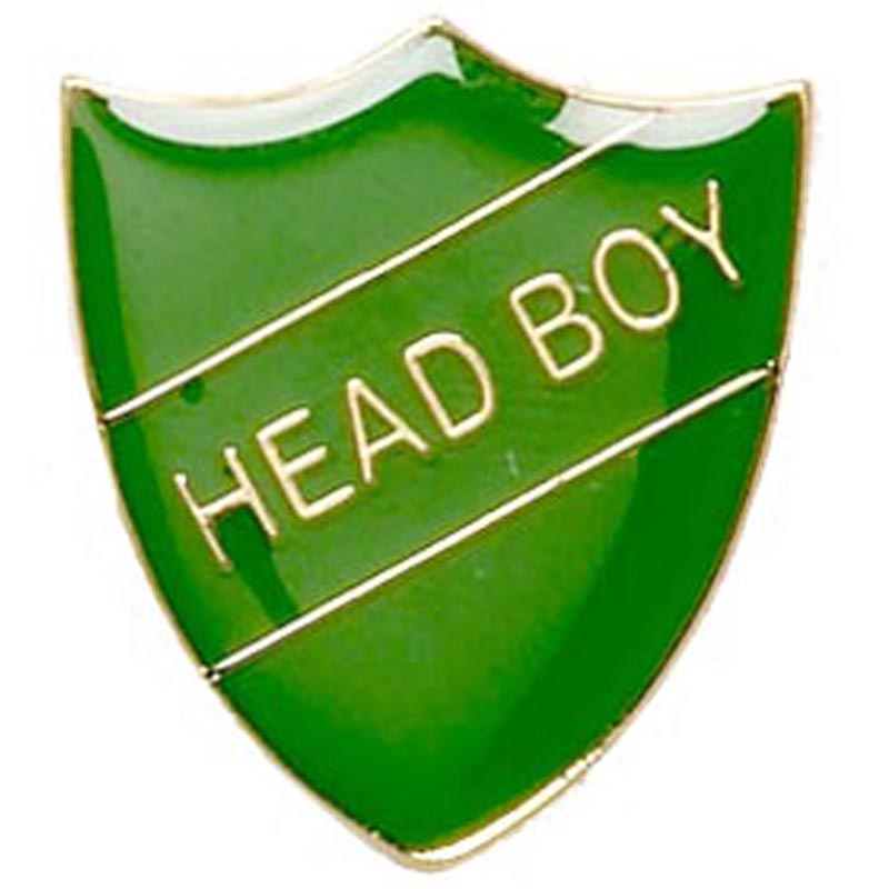 Green Head Boy Shield Lapel Badge