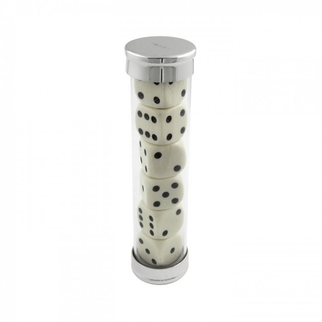 Sterling Silver Traditional Dice Set