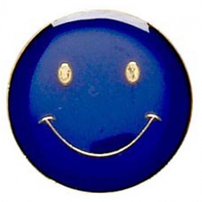 smiley face badge