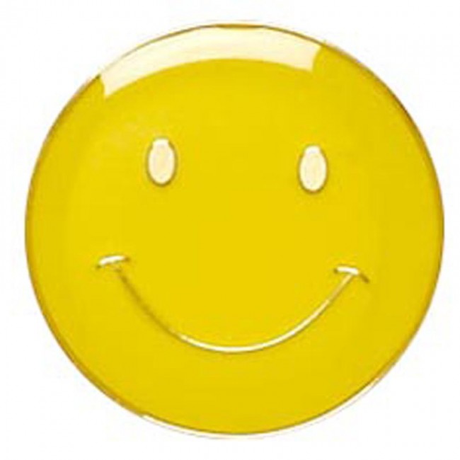 20mm Yellow Smiley Face Lapel Badge