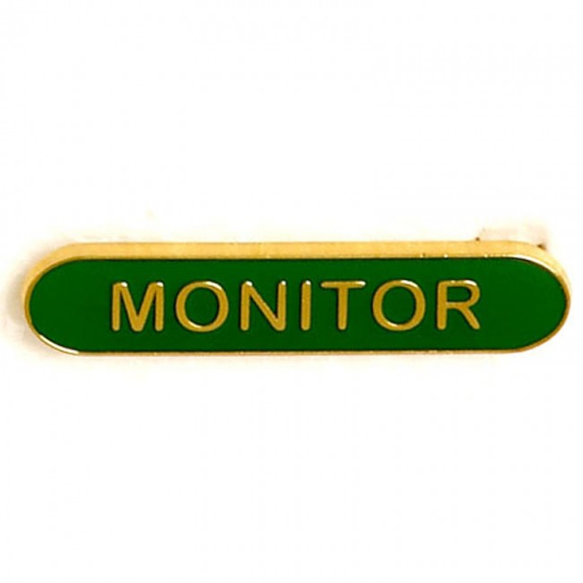Green Monitor Lapel Badge