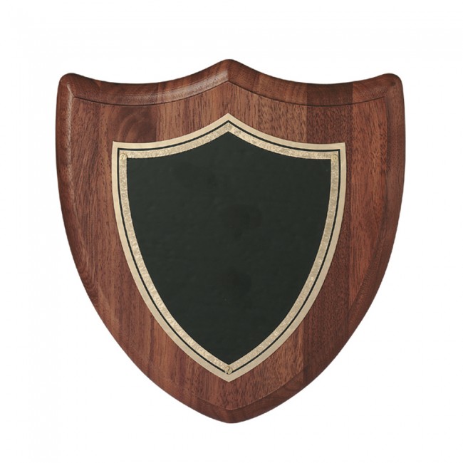 8 Inch Traditional American Black Coasted Brass Victory Shield Plaque