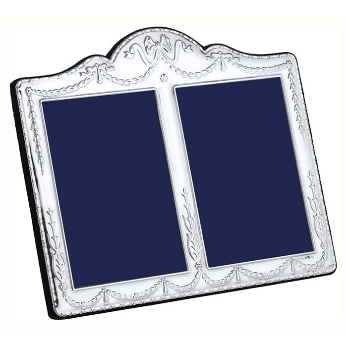 Swags And Ribbon Double 13x9cm Traditional Photo Frame