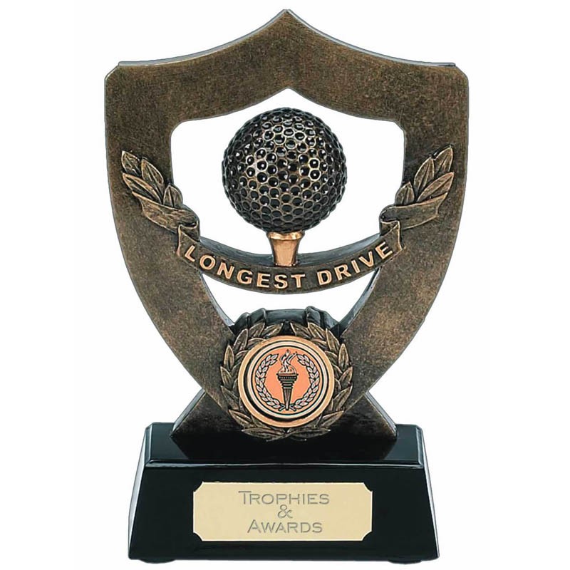 7 Inch Gold Longest Drive Golf Award