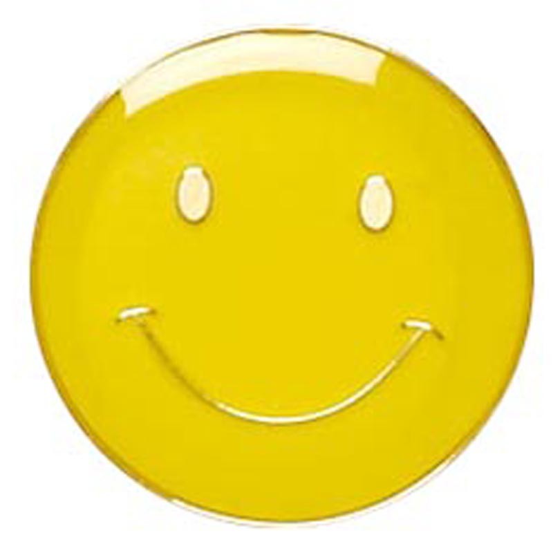 20mm Yellow Smiley Face Lapel Badge