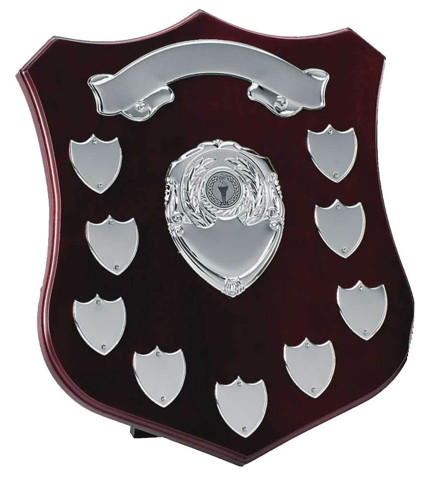 12 Inch Champion Silver Plate Annual Presentation Shield