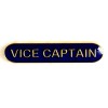 22 x 25mm Blue Captain Shield Lapel Badge